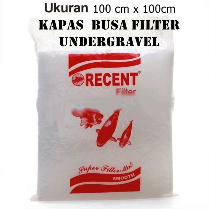 Jual Kapas Busa Filter Dakron Undergravel Kolam Aquarium Aquascape 1m x ...