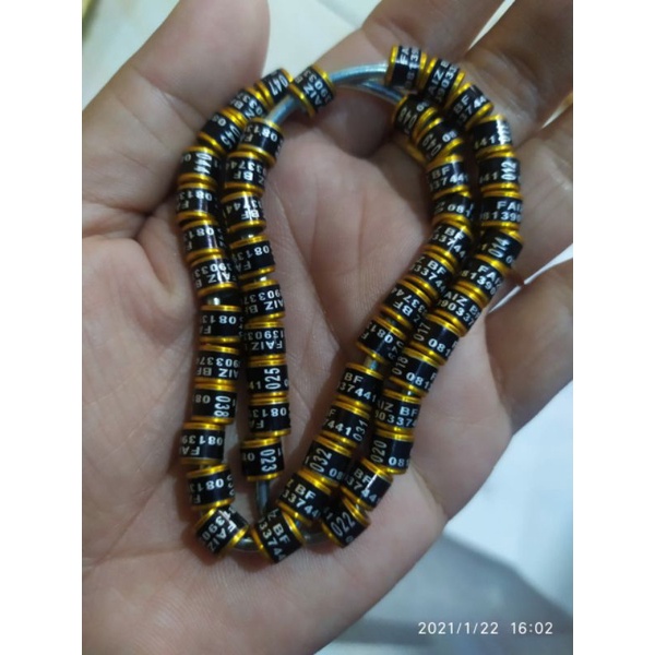 Jual ring burung model laser mk gold satu set isi 25 biji untuk segala ...