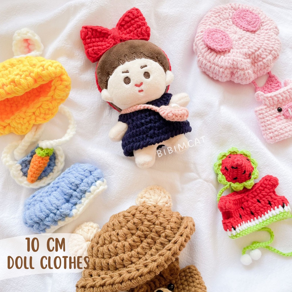 Jual [10 CM] Doll Clothes Rajut / Baju Boneka Doll 10cm | Shopee Indonesia