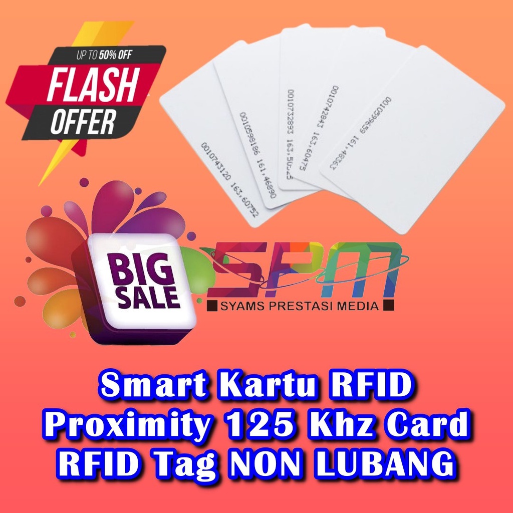 Jual Smart Kartu RFID Proximity 125 Khz Card RFID Tag NON LUBANG HARGA ...