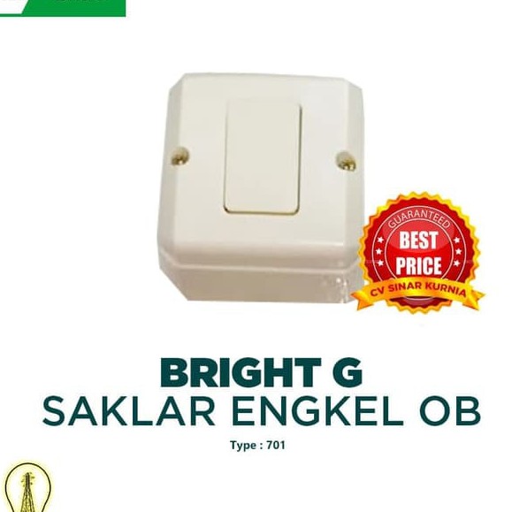 Jual Saklar Merk Bright G 701 Engkel OB Warna Cream | Shopee Indonesia