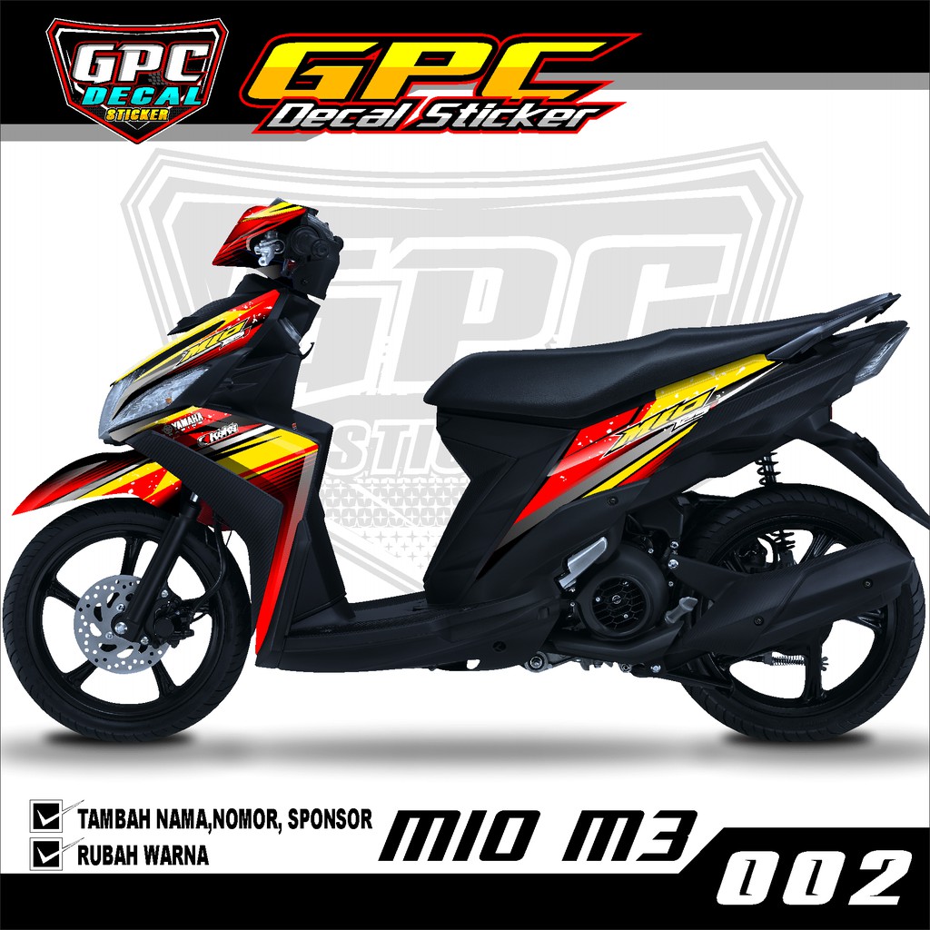 Jual Decal Sticker Yamaha MIO M3 002 Fullbody -Desain-dekal Stiker MIO ...