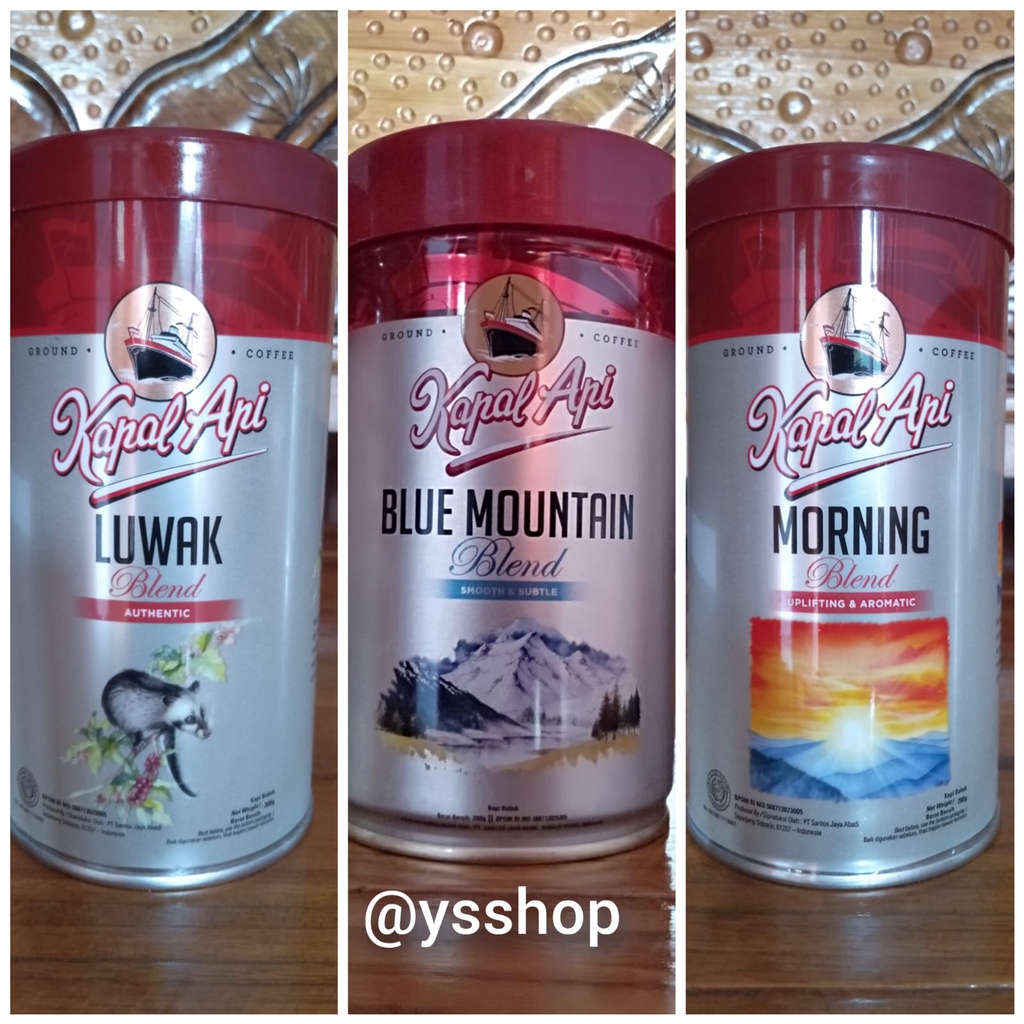 Jual Kapal Api LUWAK BLEND MORNING BLEND BLUE MOUNTAIN BLEND 200 GRAM ...