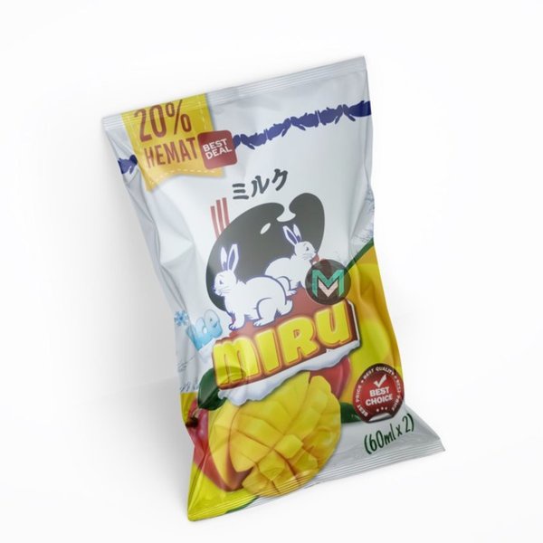 Jual Liquid Vape Vapor Miru V4 Mango Ice 3MG 120ML (60ML x 2Pcs) By ...