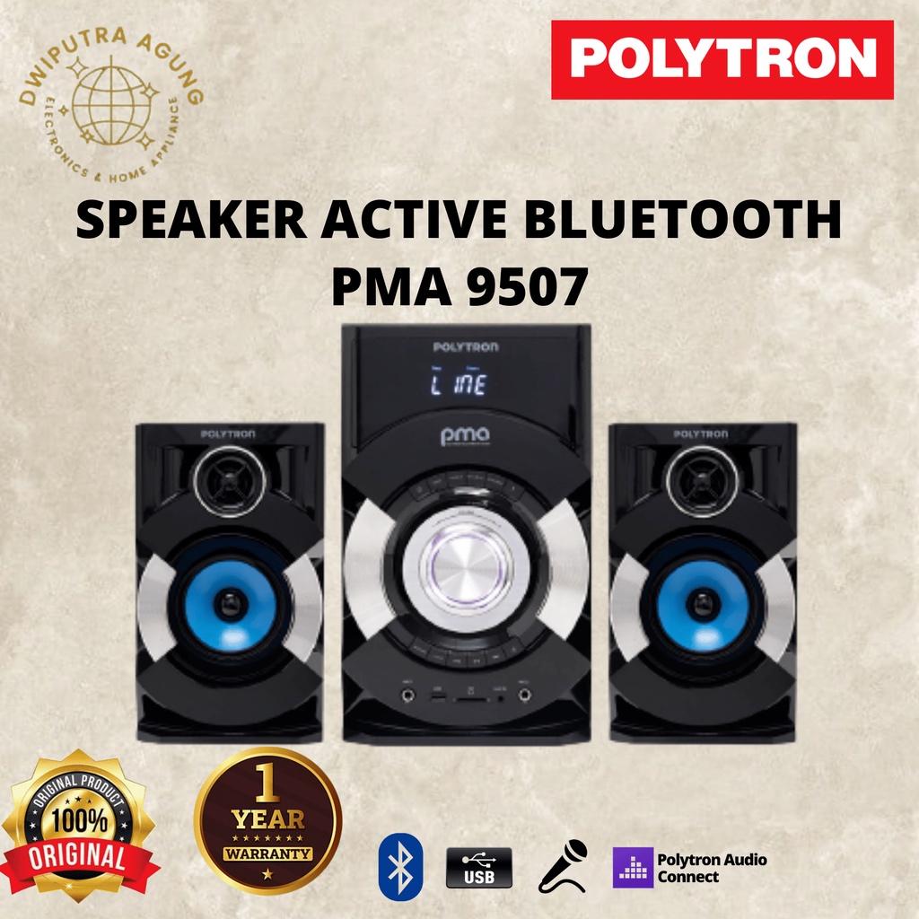 Jual SPEAKER AKTIF POLYTRON PMA9507 / NEW 9527 ACTIVE SPEAKER PMA 9507 PMA-9527 MULTIMEDIA ...