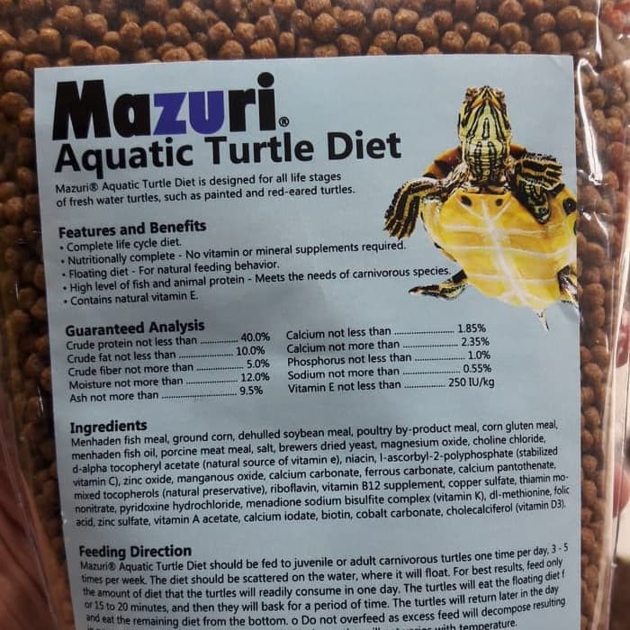 Jual Mazuri Aquatic Turtle Diet 500gr | Shopee Indonesia
