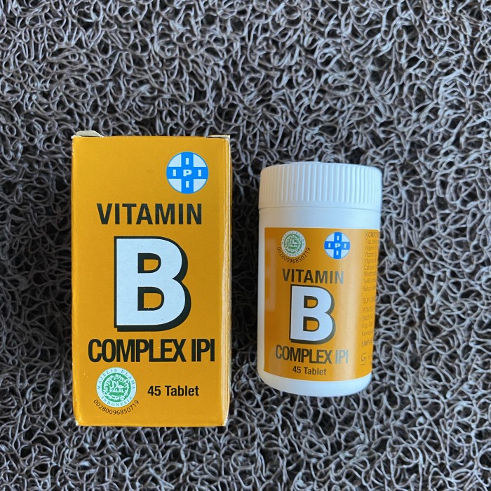 Jual VITAMIN B COMPLEX IPI ISI 45 TABLET PRODUK NYATA AMPUHNYA !! | Shopee Indonesia