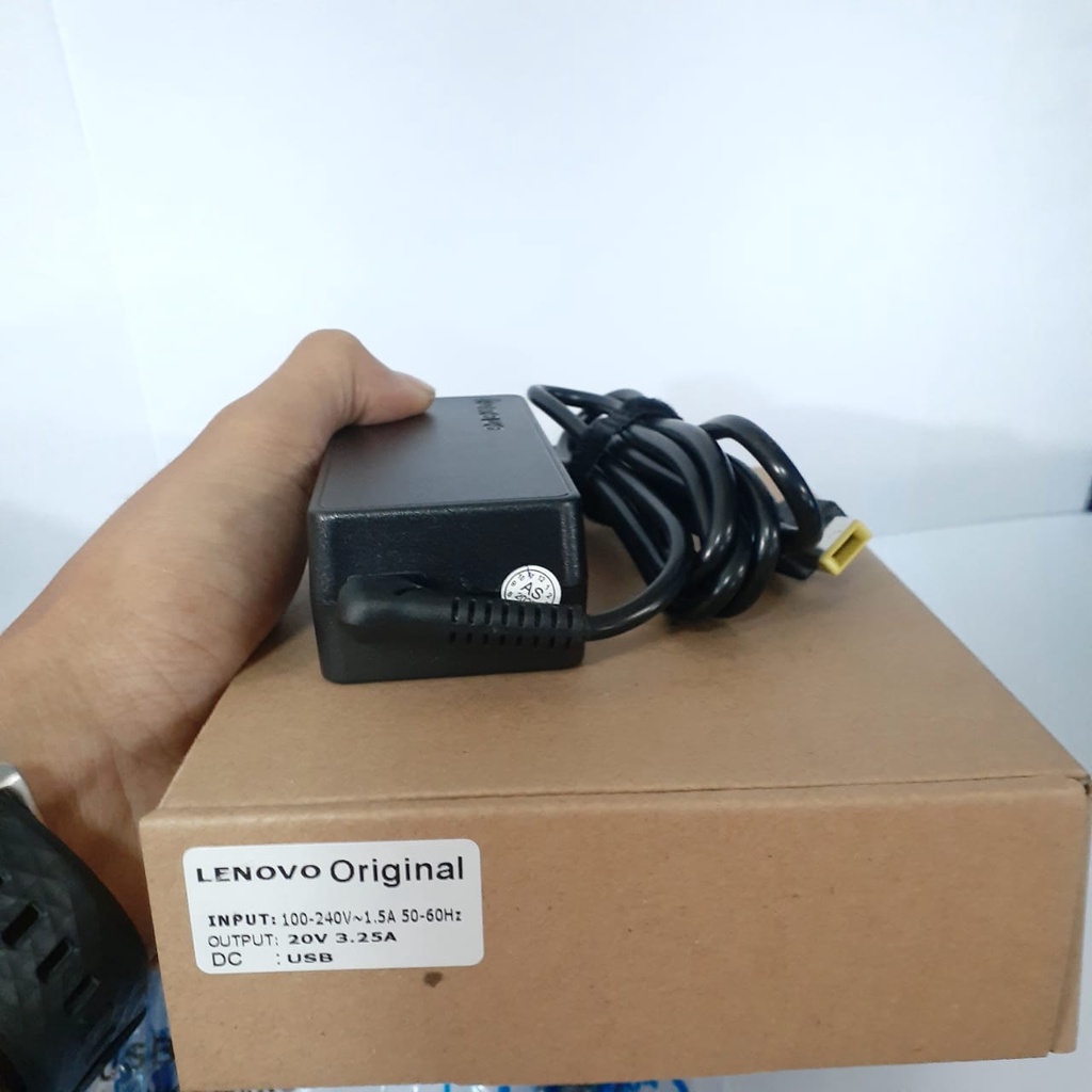 Jual Original Adaptor Case Laptop Lenovo Thinkpad X301S X230S G500 G400 G505 20V 3.25A 65W USB ...