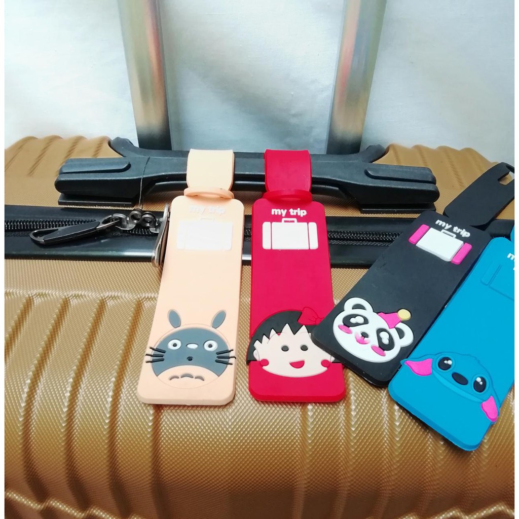 Jual Name Tag Koper, ID Luggage Tag, Gambar Karakter, Gantungan Nama ...
