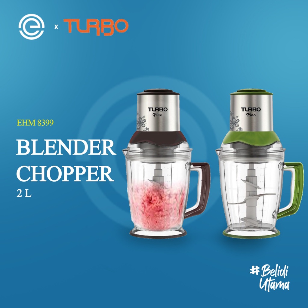 Jual TURBO Blender Chopper 2 Liter - EHM 8399 | Shopee Indonesia
