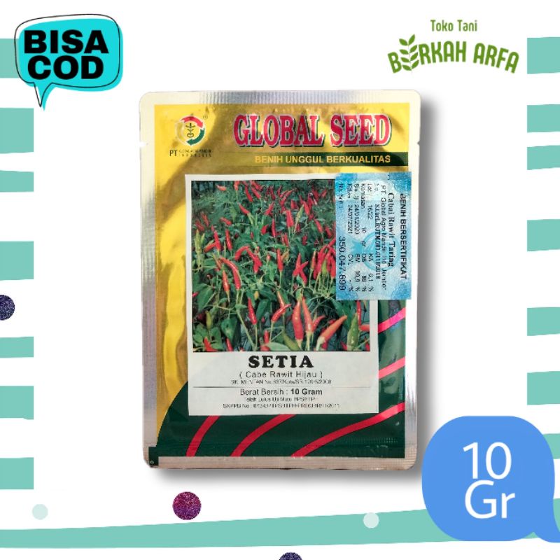 Jual Benih Cabe Rawit SETIA Global Seed 10 Gr | Shopee Indonesia