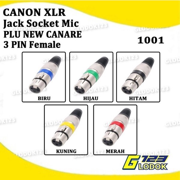 Jual Soket Canon Canare XLR Plug Female Microphone Connector Konektor Mic | Shopee Indonesia