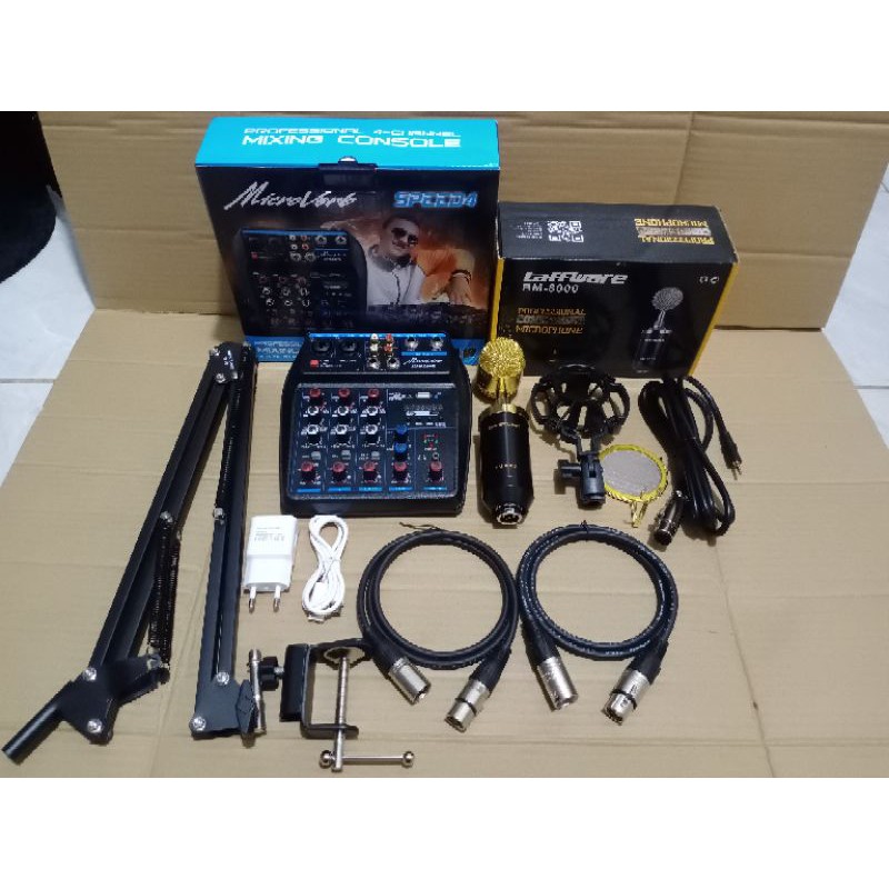 Jual Paket Mic/Paket Mixer Audio record ke PC/Laptop | Shopee Indonesia