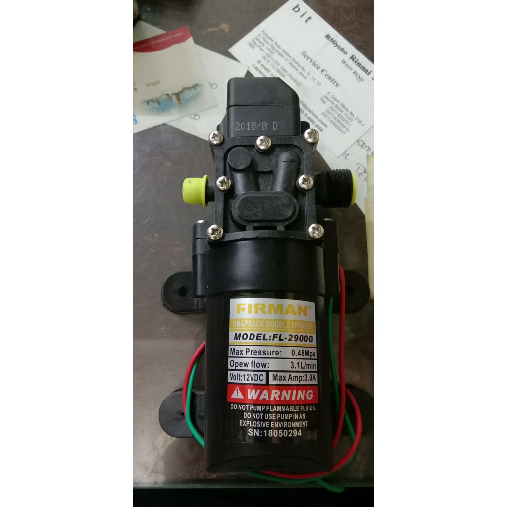 Jual Jual pompa air Firman 12 Volt DC sprayer water pump 110 PSI 0 68 ...