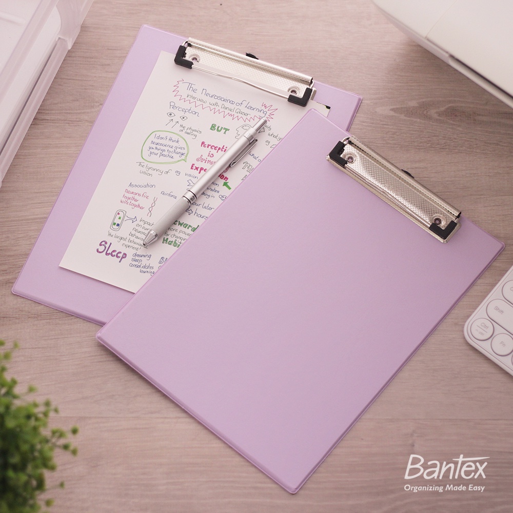 Jual Bantex Clipboard / Papan Jalan / Papan Ujian A5 Light Lilac 4206 ...