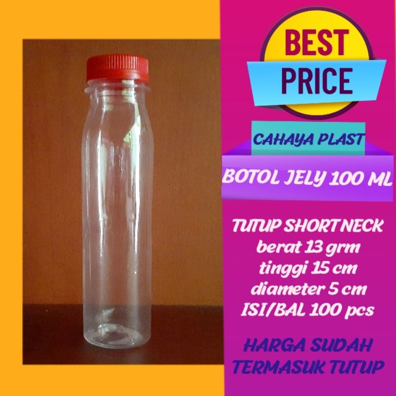 Jual Botol Jely 100Ml-Botol Plastik 100Ml-[Per 80 40 20 pcs Free ...