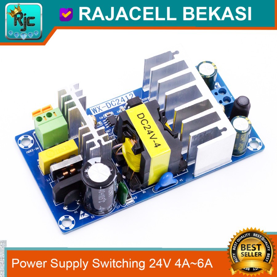 Jual SEAN Power Supply Switching 24V 4A - 6A Adaptor AC-DC PSU SMPS 24V ...