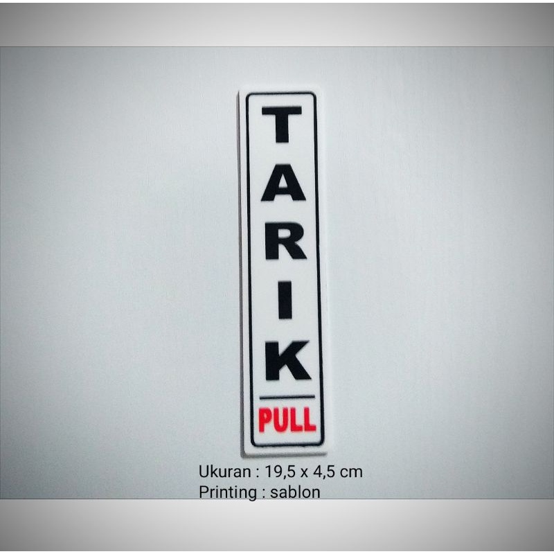 Jual Akrilik Sign plat Tarik, uk 19,5 x 4,5 cm | Shopee Indonesia