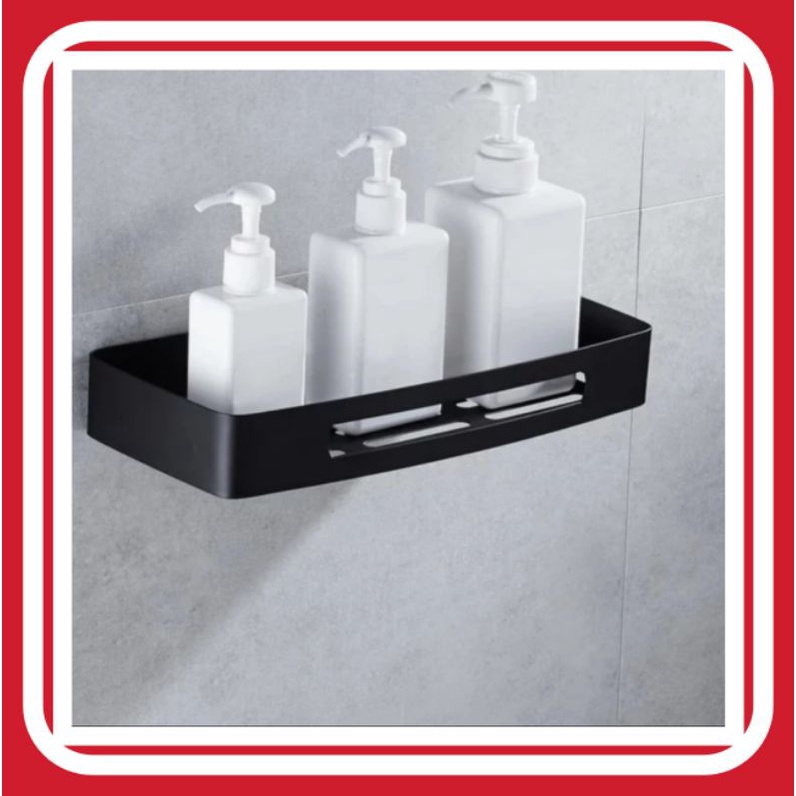 Jual RAK SERBAGUNA STAINLESS HITAM MODEL SIKU/PERSEGI PANJANG RAK SABUN ...