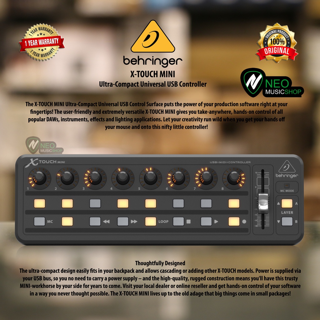 Jual Behringer X TOUCH MINI Universal USB Controller | Shopee Indonesia