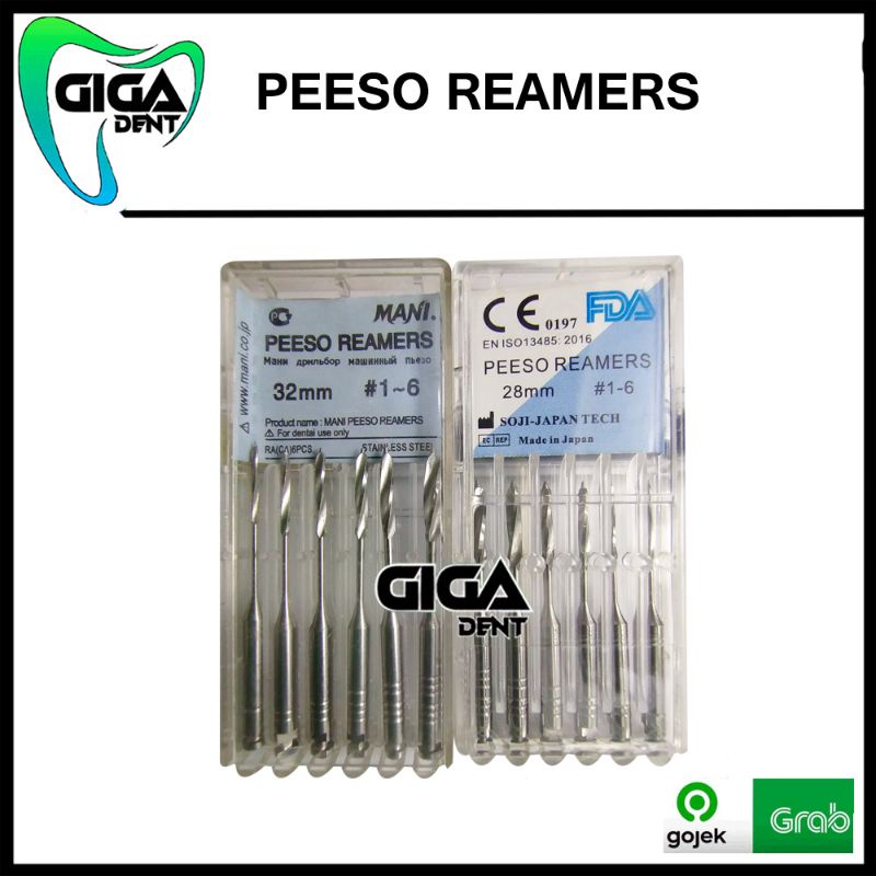 Jual PESSO REAMERS DENTAL 1-6 (32mm) / 1-6 (28mm) | Shopee Indonesia