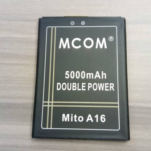 Jual BATERAI BATRE BATTERY MITO A16 BA-000136 DOUBLE POWER MCOM | Shopee Indonesia