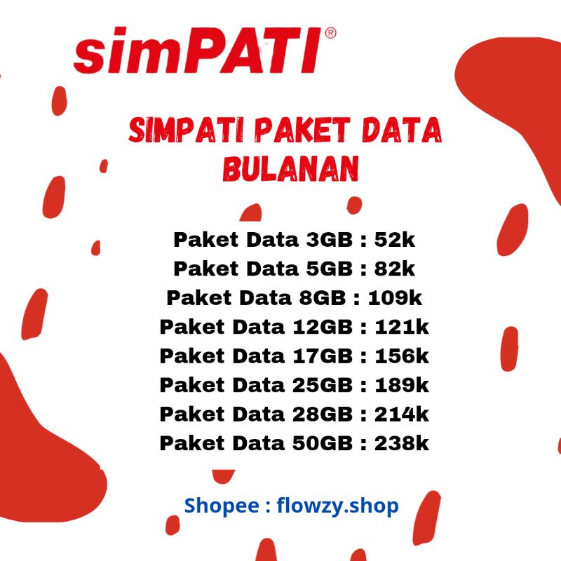 Jual PAKET DATA SIMPATI BULANAN | Shopee Indonesia