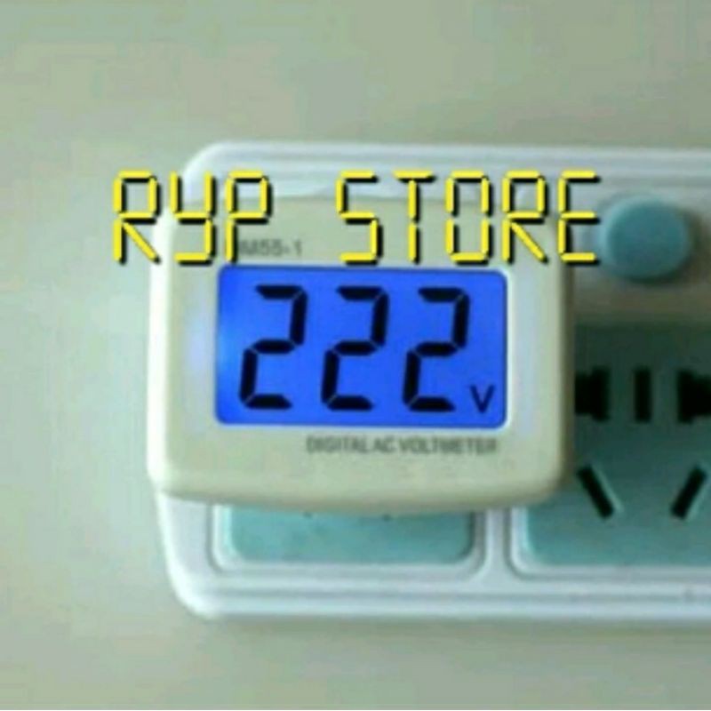 Jual alat ukur digital volt meter colokan listrik pln stop kontak ac ...