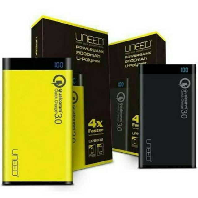 Jual POWER BANK UNEED FAST CHARGING 8000MAH | Shopee Indonesia