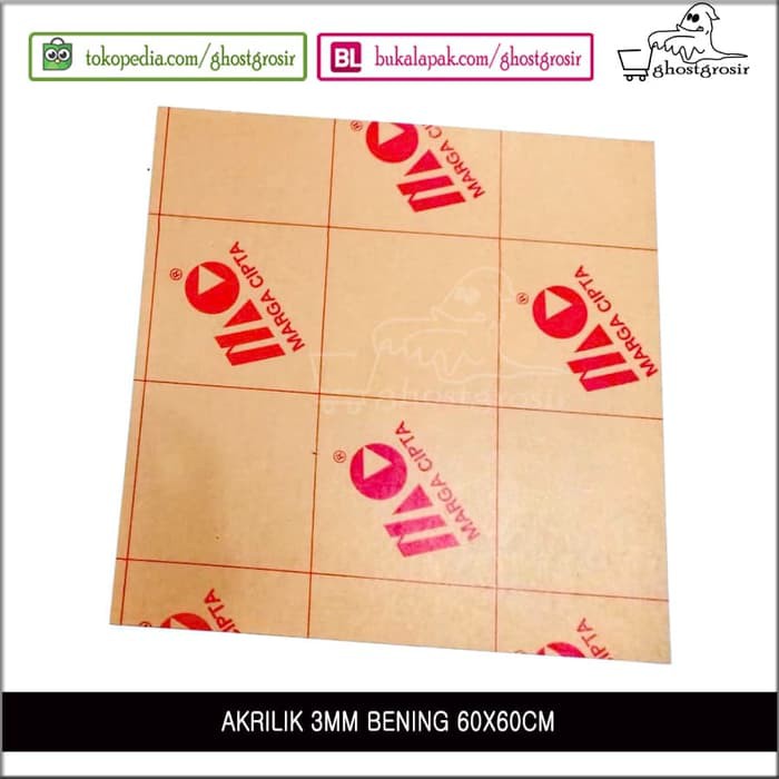 Jual AKRILIK ACRYLIC MIKA PLAT 3MM BENING 60X60CM | Shopee Indonesia