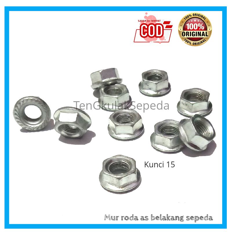 Jual Mur as Hub Roda belakang Baut 15 Mur Sepeda Gunung MTB Mini BMX ...