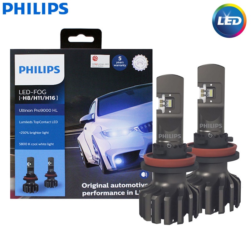 Jual PREORDER Philips Ultinon Pro9000 LED H8 H11 H16 Car Fog Light ...