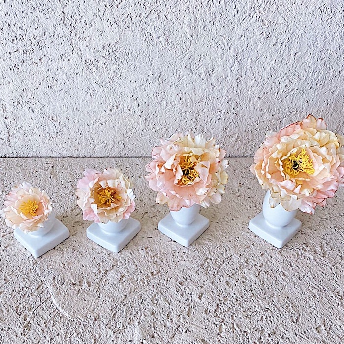Jual Wafer Paper Flowers - Peony Tri Color | Shopee Indonesia