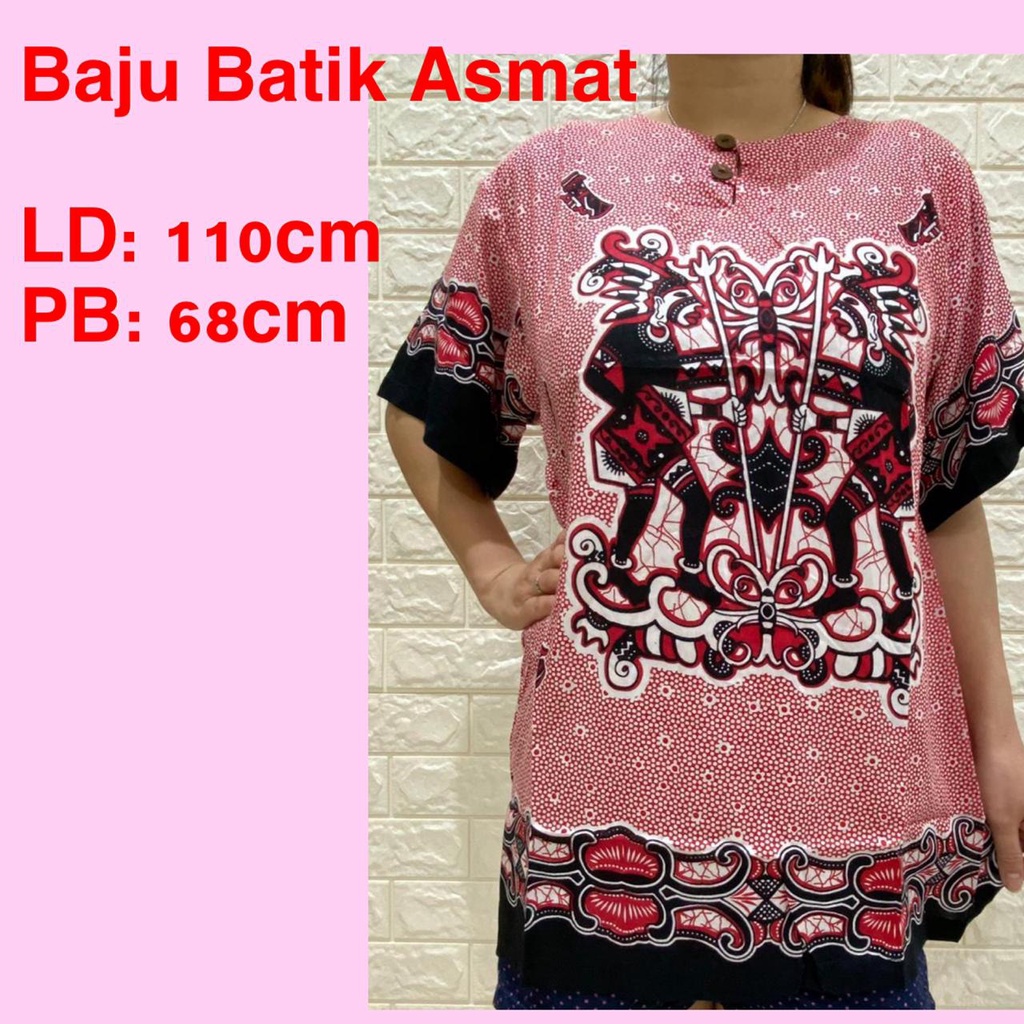 Jual Baju batik motif asmat premium dasar warna | Shopee Indonesia