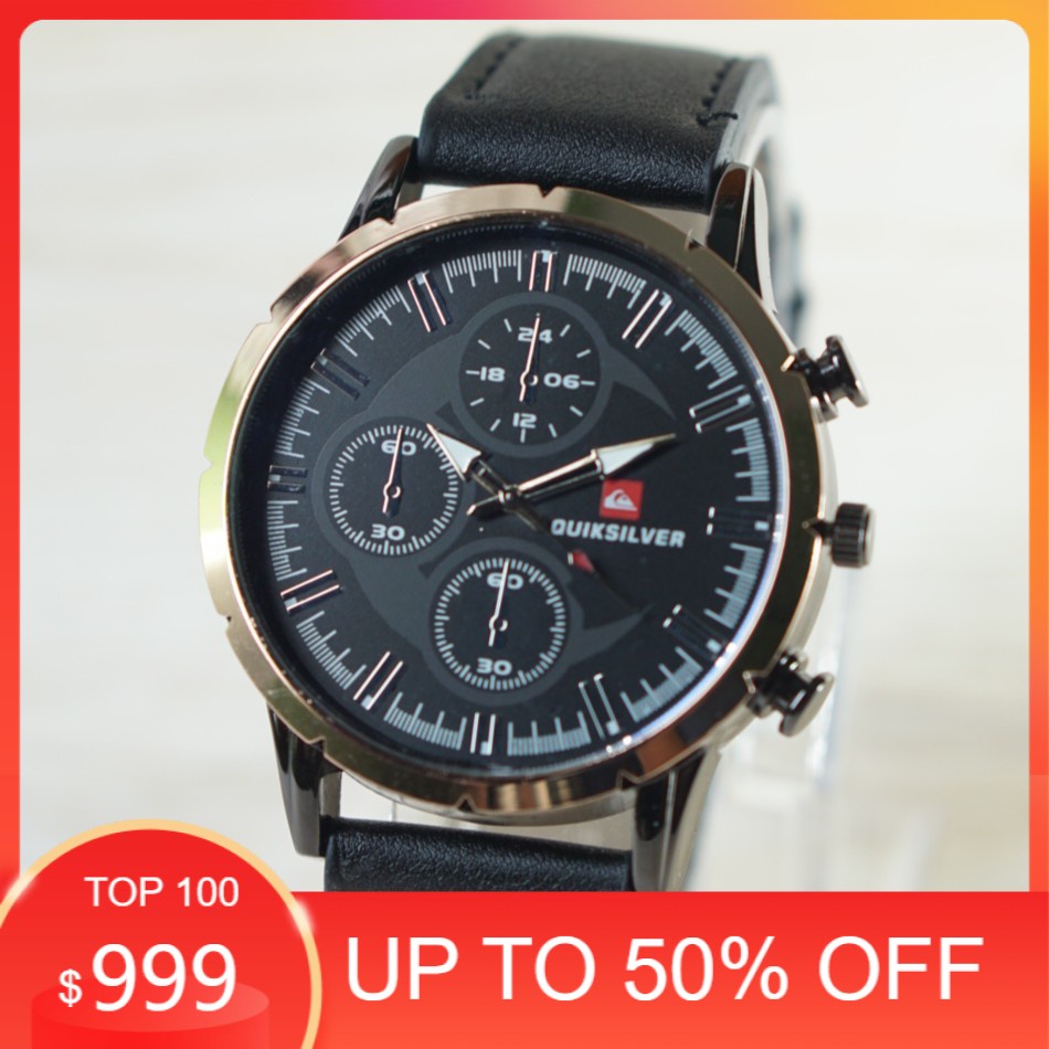 Jual WBS JAM TANGAN PRIA CHRONO MURAH KEREN QS QUICKSILVER KULIT SPORT IMPORT PREMIUM MURAH ...