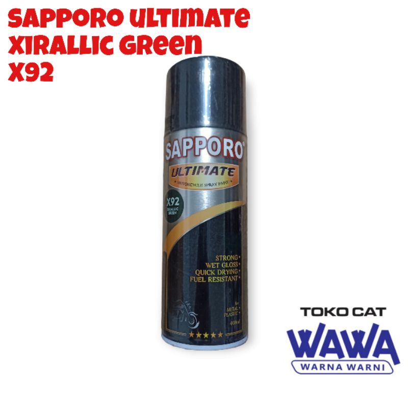 Jual Sapporo Ultimate Xirallic Green X92 400cc cat semprot motor ...
