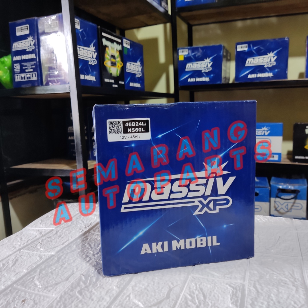 Jual ACCU AKI BASAH 46B24L / NS60L 12V 45Ah MASSIV XP | Shopee Indonesia