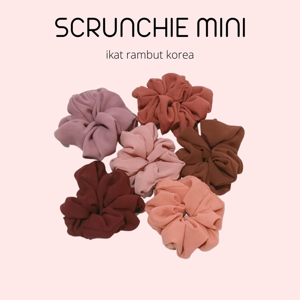 Jual IKAT RAMBUT KOREA / SCRUNCHIE MINI | Shopee Indonesia