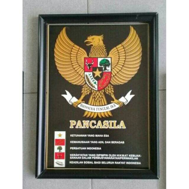 Jual PIGURA PANCASILA || GARUDA || FRAME KACA | Shopee Indonesia