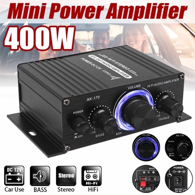 Jual HIFI Car Audio Amplifier 400W - Car Audio Booster - Equalizer - EQ ...