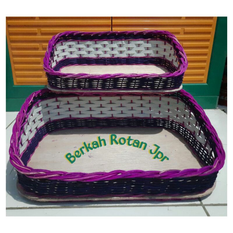 Jual KERANJANG PARCEL ROTAN ISI 2 TANPAN TANGKAI MODEL SANDARAN ...