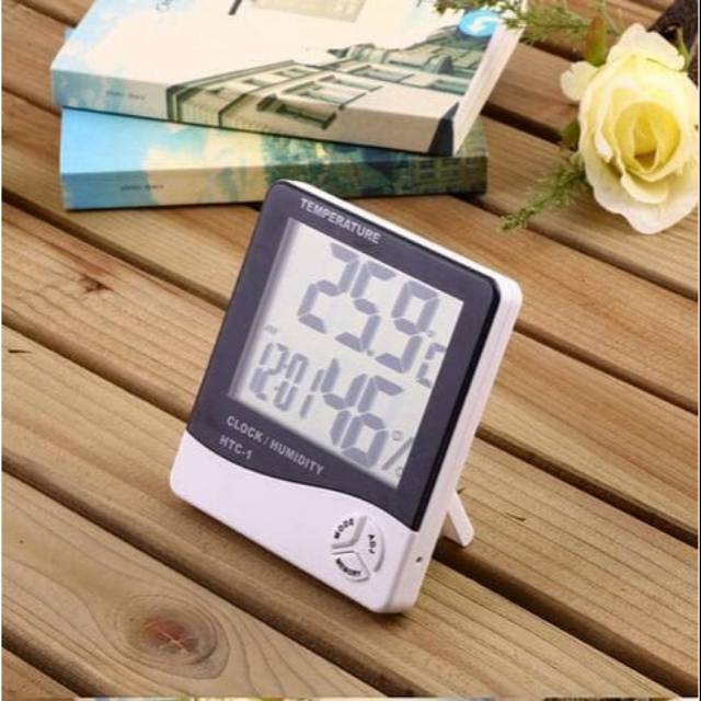 Jual HIGROMETER THERMOMETER RUANGAN DIGITAL LCD HTC -1 /UKUR SUHU ...