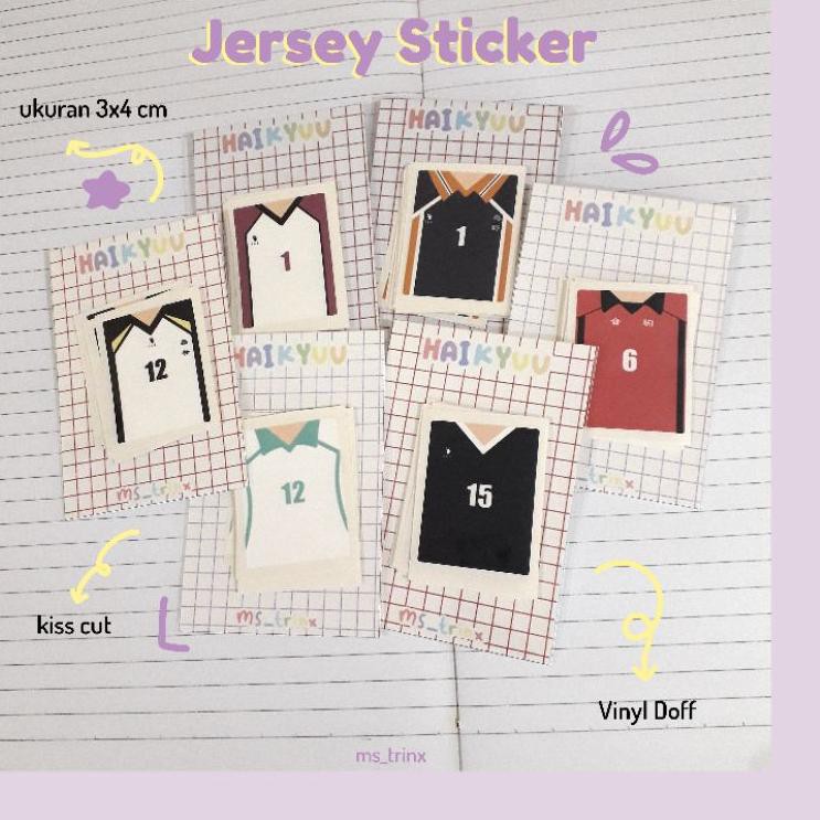 Jual SHOPEE MALL Jersey Haikyuu Sticker Flake [HQ] | Shopee Indonesia