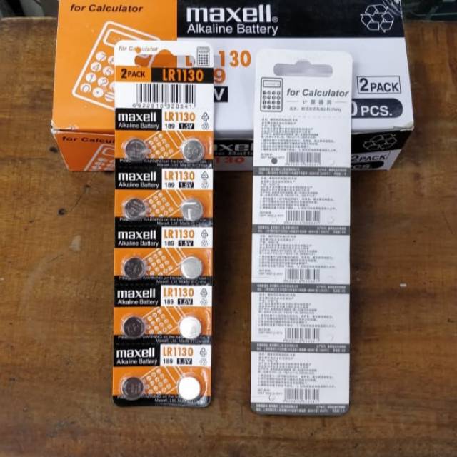 Jual Baterai LR 1130 Maxell 1.5V Original Product Maxell LR1130 ...