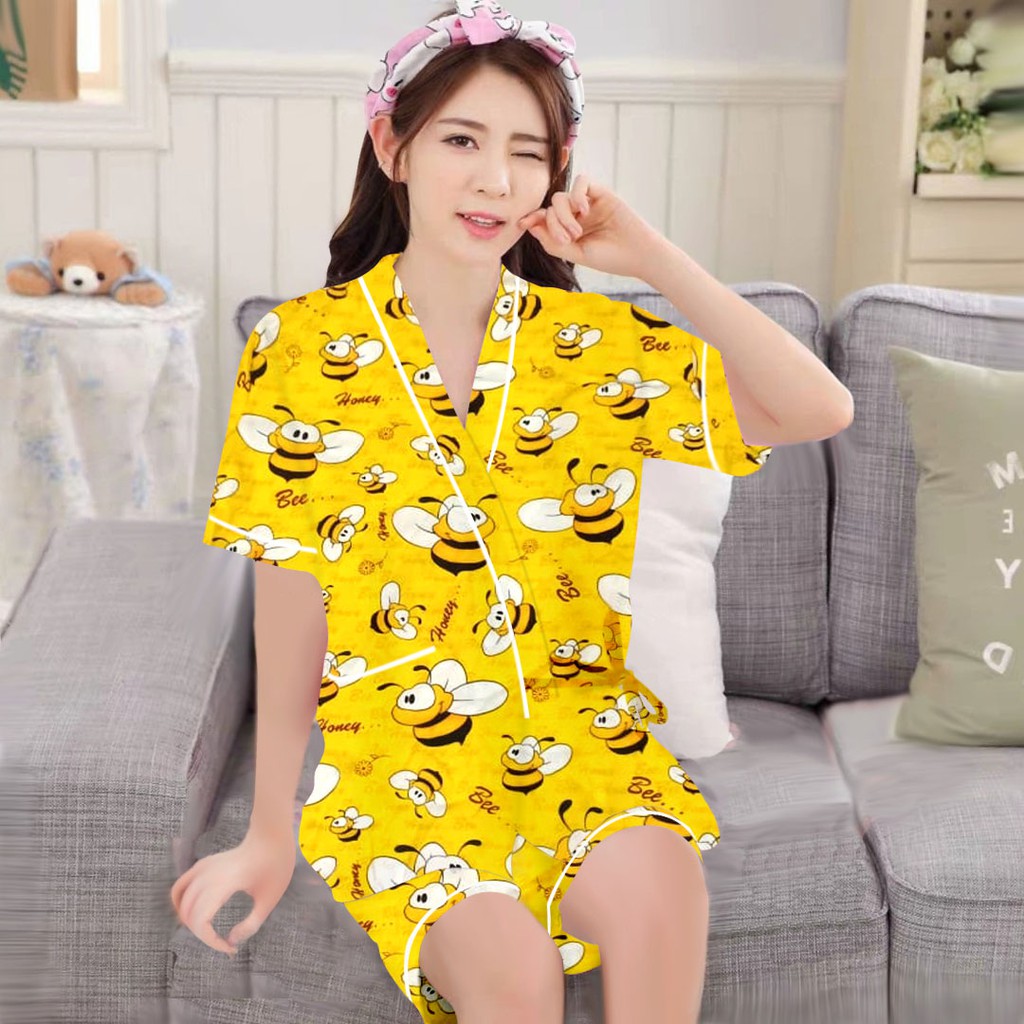 Jual Baju Tidur Kimono Hotpants Shopee Indonesia