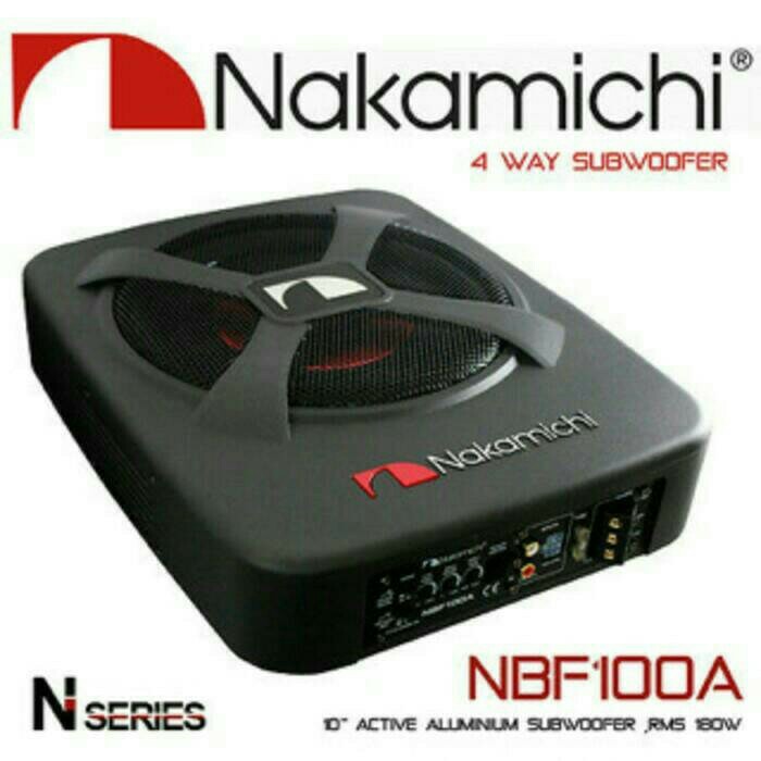 Jual VIRAL !! Subwoofer Aktif Active Nakamichi NBF100A Subwoofer Kolong Jok NBF-100A AL02 ...