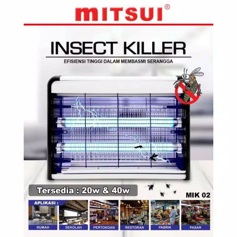 Jual MITSUI Insect Killer Perangkap Nyamuk Lalat Lampu UV MIK 02 20 ...