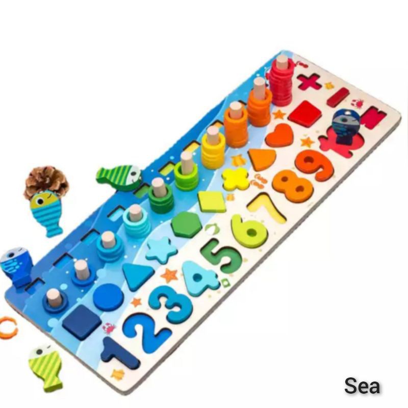 Jual Puzzle angka puzzle alphabeth multifungsi mainan edukasi chuncky ...