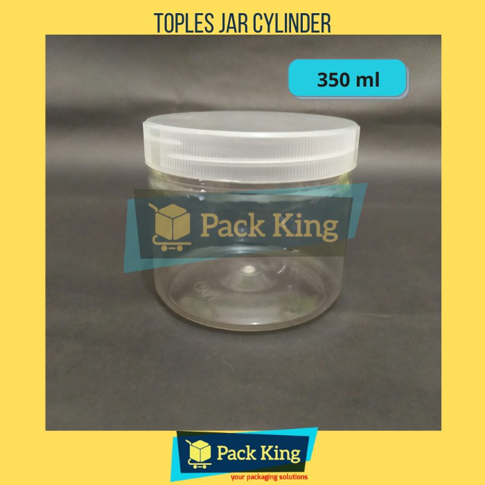 Jual Toples Plastik Round Toples bulat jar cylinder 350-400ml | Shopee ...