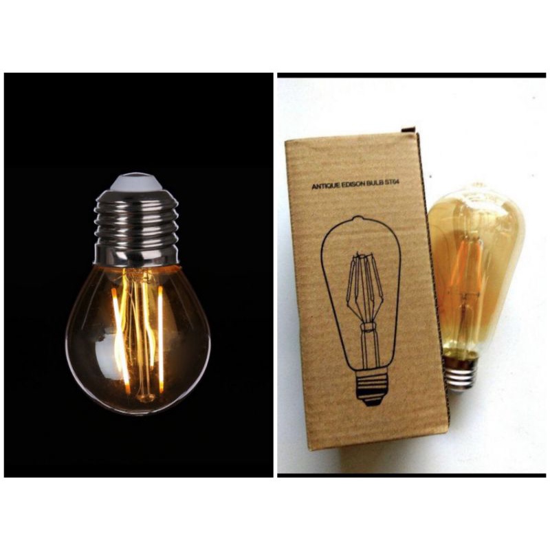 Jual Lampu led filamen 2 / 4 watt edison led 2watt / 4watt lampu led ...